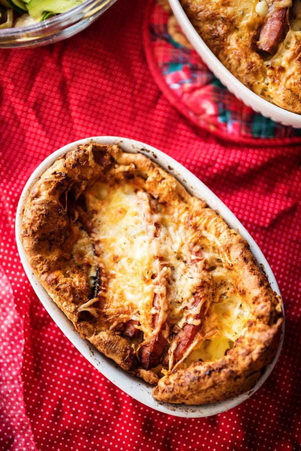 Large Yorkshire pudding stock image. Image of homemade - 84285565