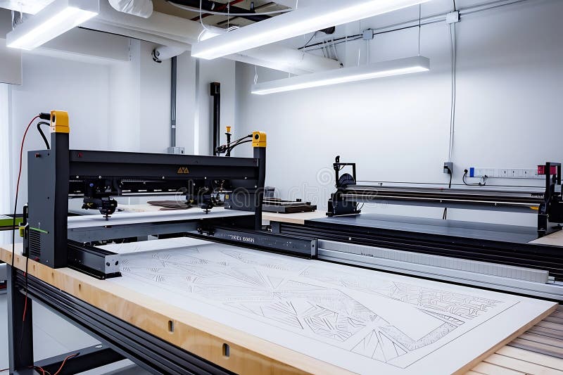 LargeFormat Digital Printing and Cutting Equipment in Studio Stock ...