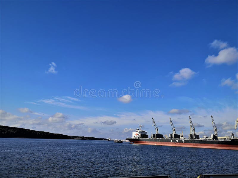 City on the Baltic Sea in Lithuania Stock Photo - Image of ship ...