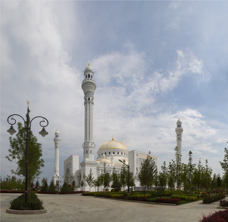 The Largest Mosque in Europe Opened in Chechnya Stock Photo - Image of ...