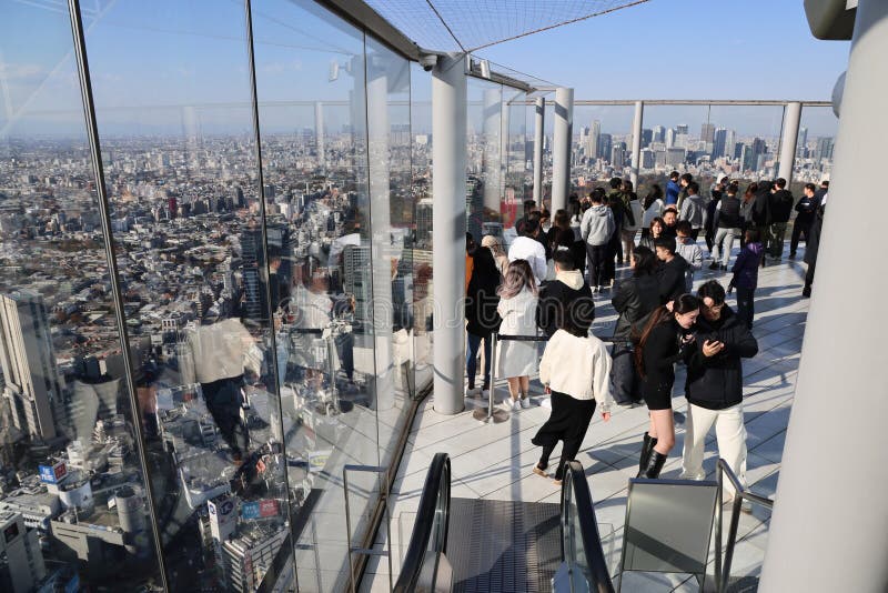 A Largest Rooftop Viewing Space in Tokyo Nov 29 2023 Editorial Stock ...