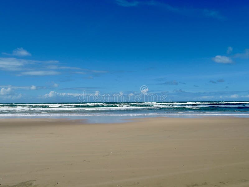 Beach on the Fraser Island, Australia Stock Image - Image of remote ...
