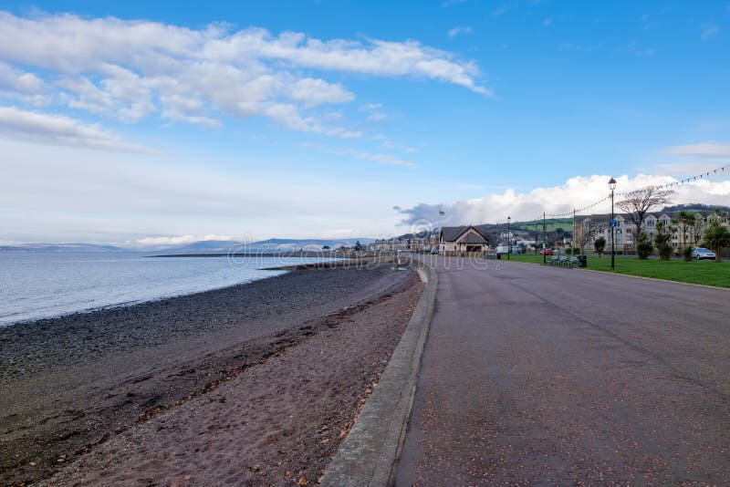 Largs Seafront Looking North Stock Photo - Image of sand, tourism ...