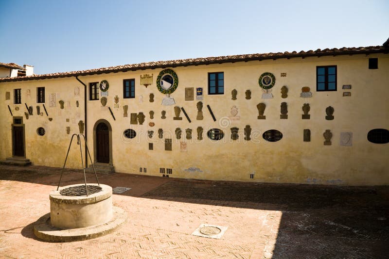 Lari castle, Italy stock image. Image of courtyard, italian - 9380577