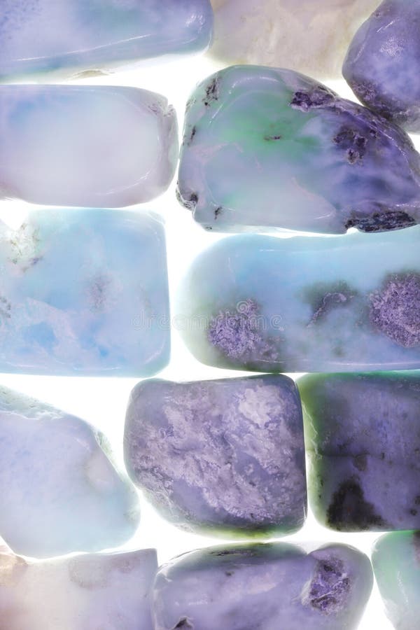 Larimar Jewel Texture on Light Surface Background. Stock Image - Image ...