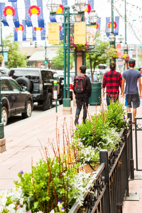 Larimer Square stock photo. Image of mountain, denver - 88409382