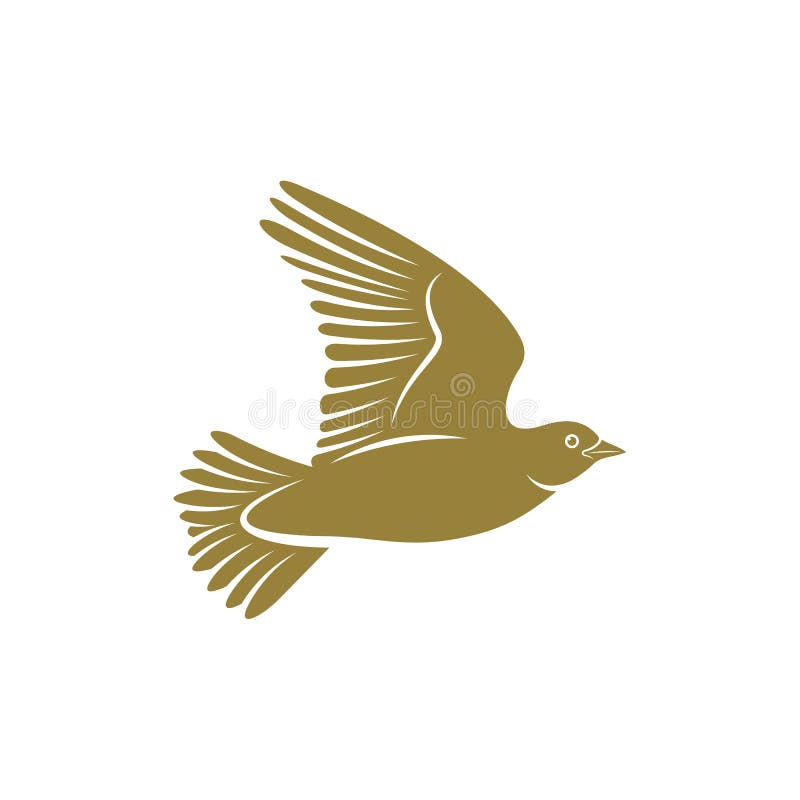 Lark Bird Design Vector Illustration, Creative Lark Bird Logo Design ...