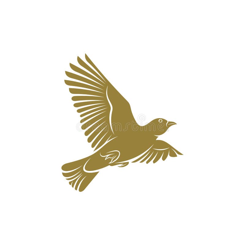 Lark Bird Design Vector Illustration, Creative Lark Bird Logo Design ...