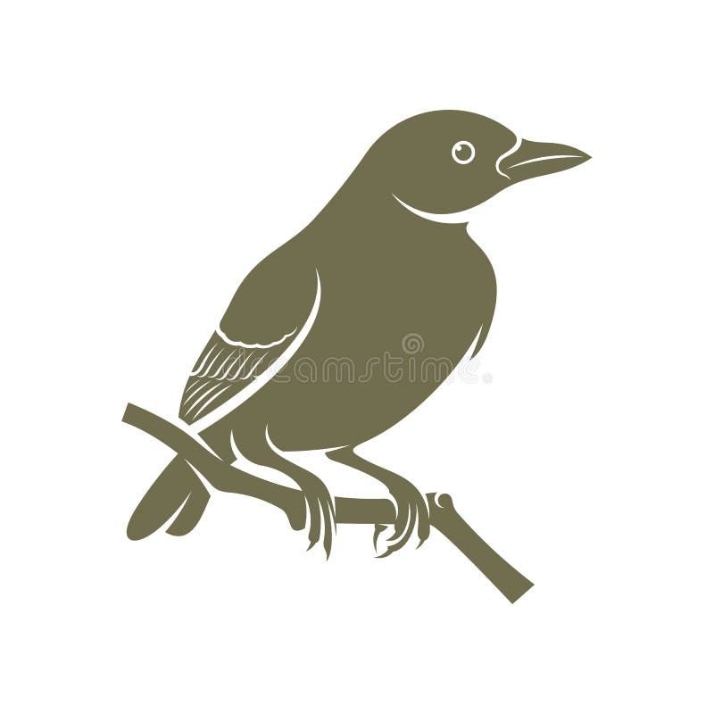 Lark Bird Logo Design Vector. Icon Symbol. Template Illustration Stock ...