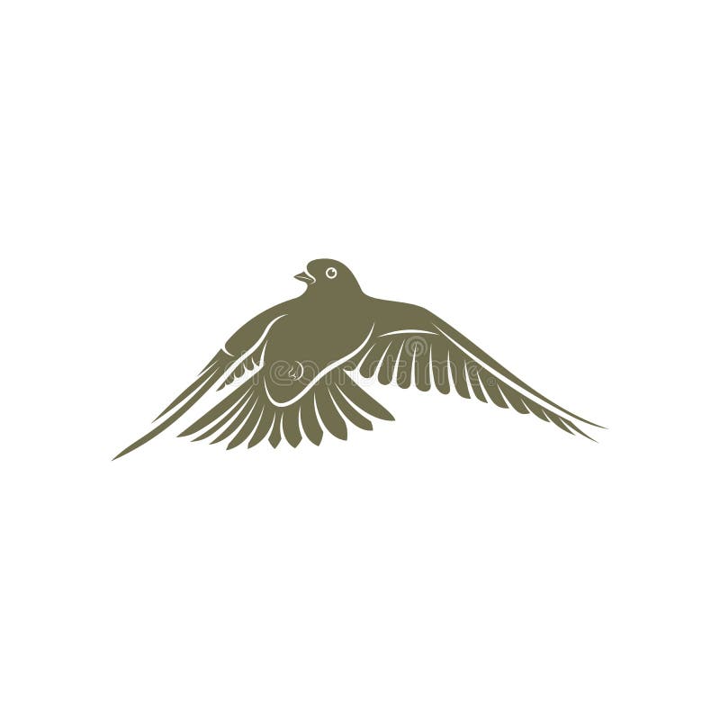 Lark Bird Logo Design Vector. Icon Symbol. Template Illustration Stock ...