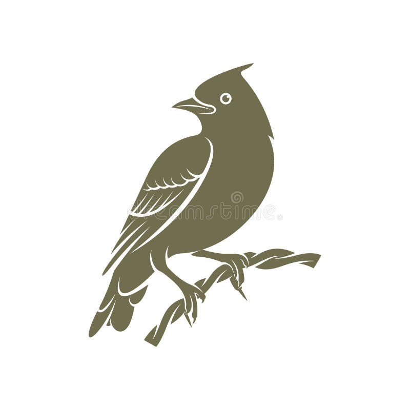 Lark Bird Logo Design Vector. Icon Symbol. Template Illustration Stock ...