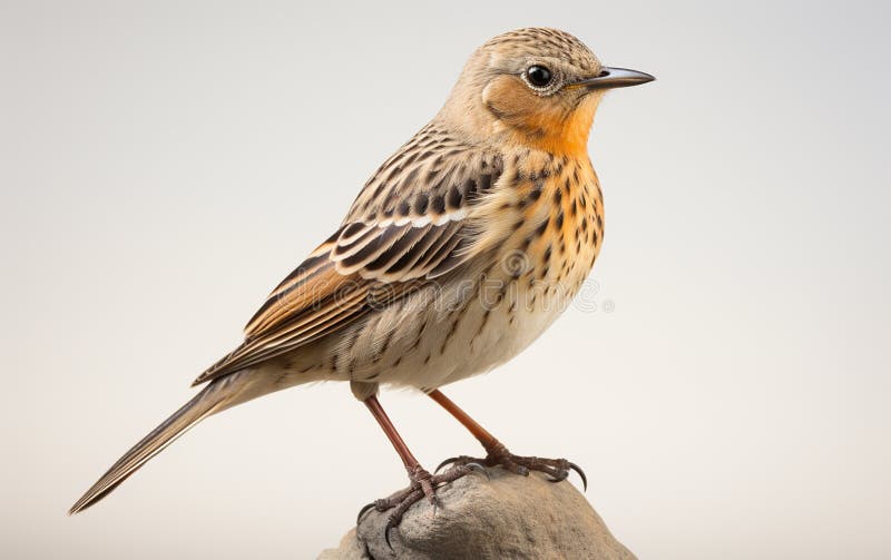 Lark on a Clean White Background -Generative Ai Stock Illustration ...