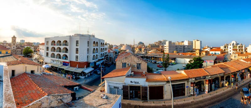 LARNACA, CYPRUS - AUGUST 20, 2014: Souvenir and Gift Shops in Th ...