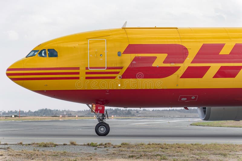 Cargo Airplane - View Inside the Main Deck Cargo Compartment on a ...