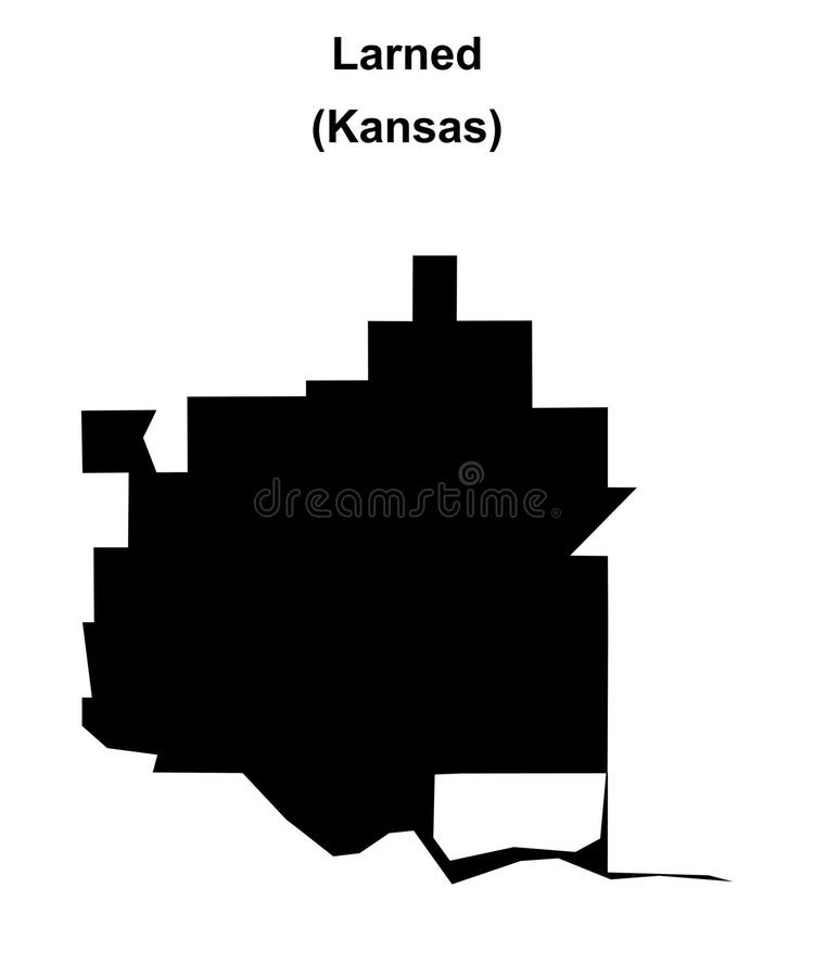 Larned Outline Map Stock Illustrations – 1 Larned Outline Map Stock ...