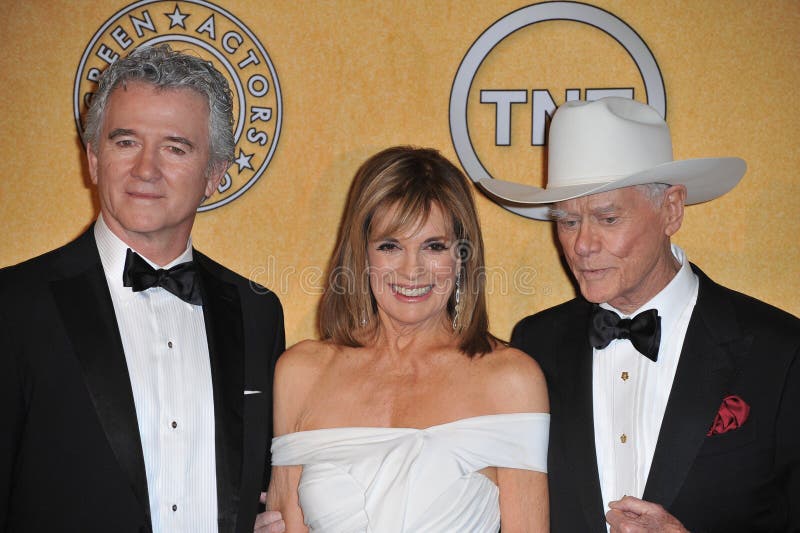Larry Hagman, Patrick Duffy, Gris De Linda Imagen editorial - Imagen de ...