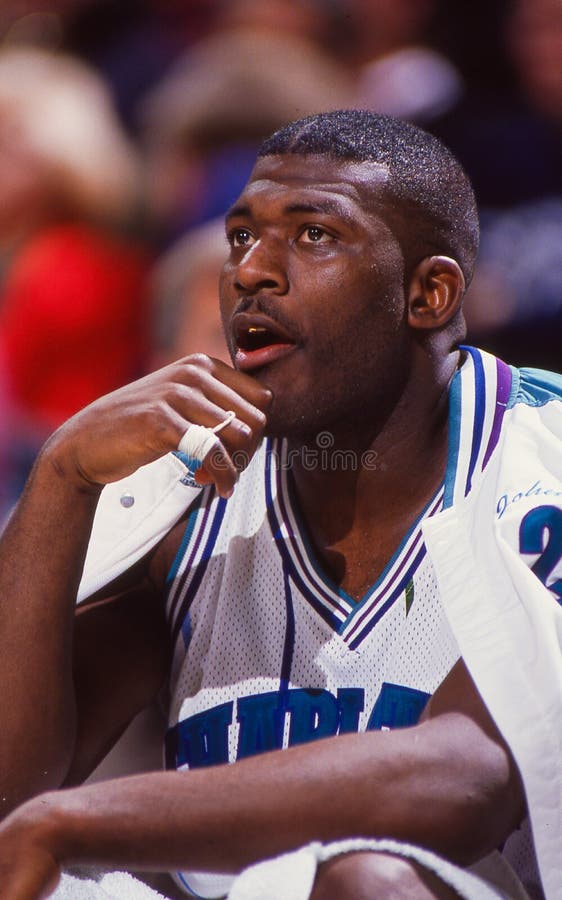 Larry Johnson, Charlotte Hornets Editorial Photo - Image of sports ...