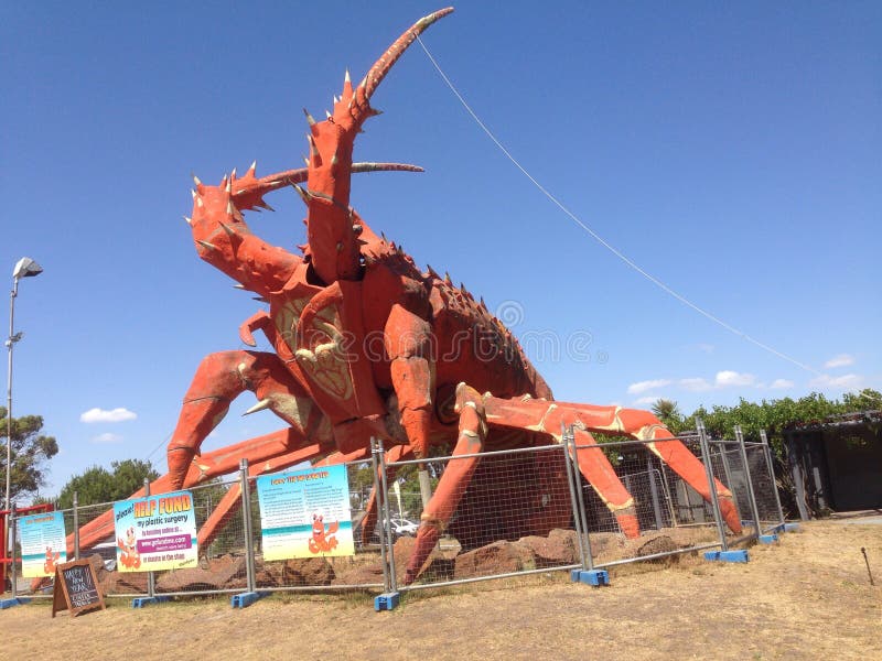 Larry the lobster fotografía editorial. Imagen de turista - 207068412