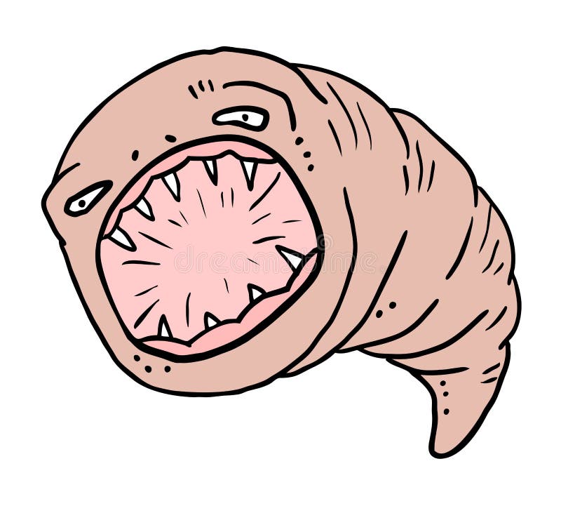 Larva draw stock vector. Illustration of funny, worm - 53621773