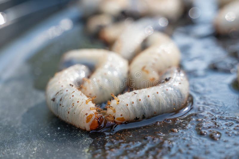 Larvae of the May Beetle Melolontha Melolontha, Surfaces that Emphasise ...