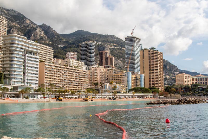 Larvotto Public Beach in Monaco Editorial Photo - Image of editorial ...