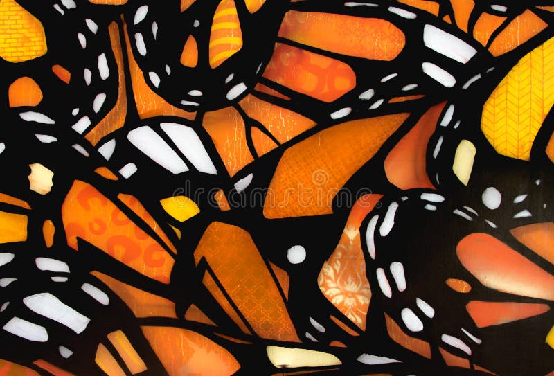 Las Alas De Mariposa Monarca Stock de ilustración - Ilustración de aire ...