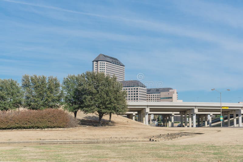 Las Colinas Skyline View from John Carpenter Freeway Editorial Image ...