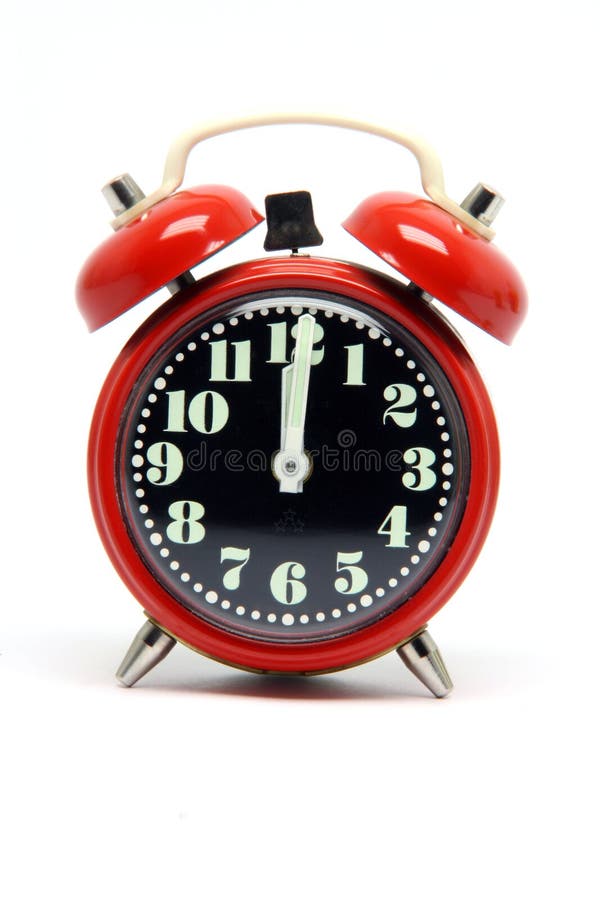 Reloj Despertador De Doce Horas Foto de archivo - Imagen de hora ...
