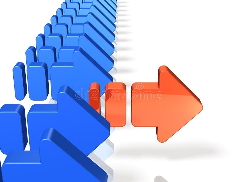 Las Flechas Simbolizan El Progreso. Stock de ilustración - Ilustración ...