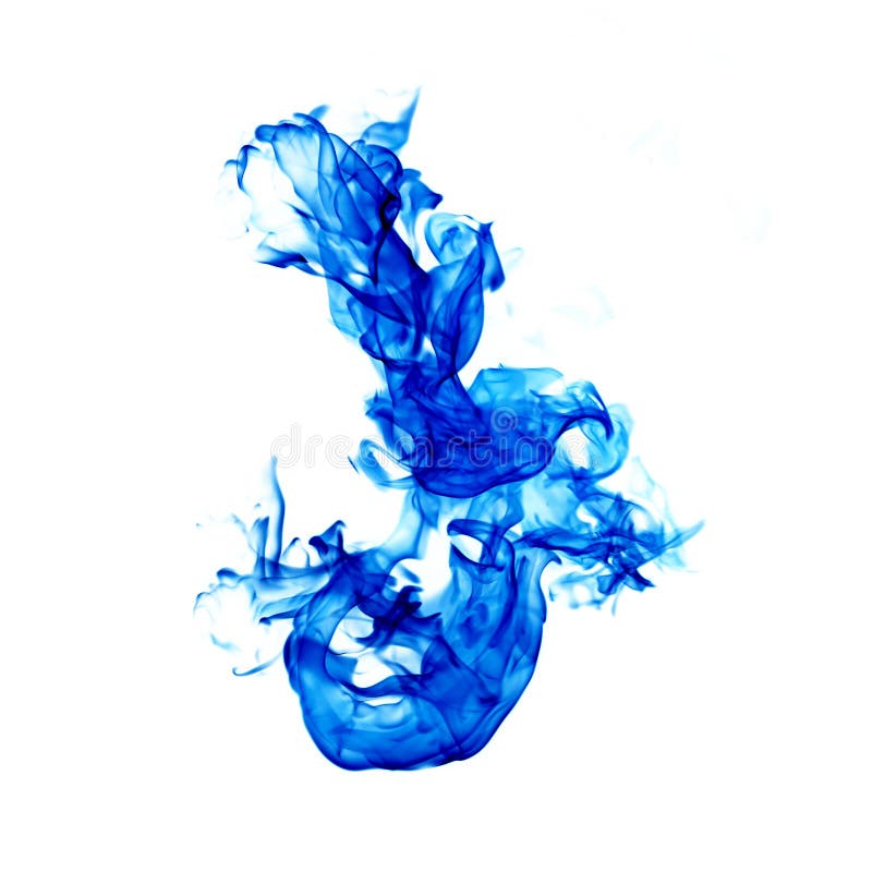 Llamas Azules Aisladas En El Fondo Blanco Imagen de archivo - Imagen de ...