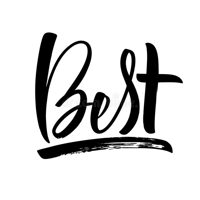 Las mejores letras ilustración del vector. Ilustración de concepto ...