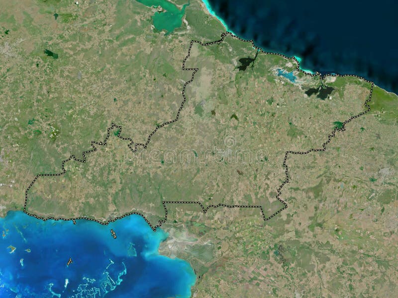 Las Tunas, Cuba. High-res Satellite. No Legend Stock Image - Image of ...