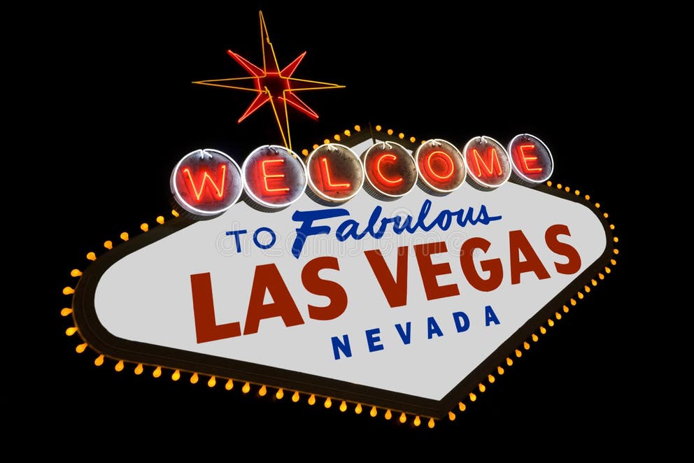 Las Vages stock image. Image of states, night, america - 5289051