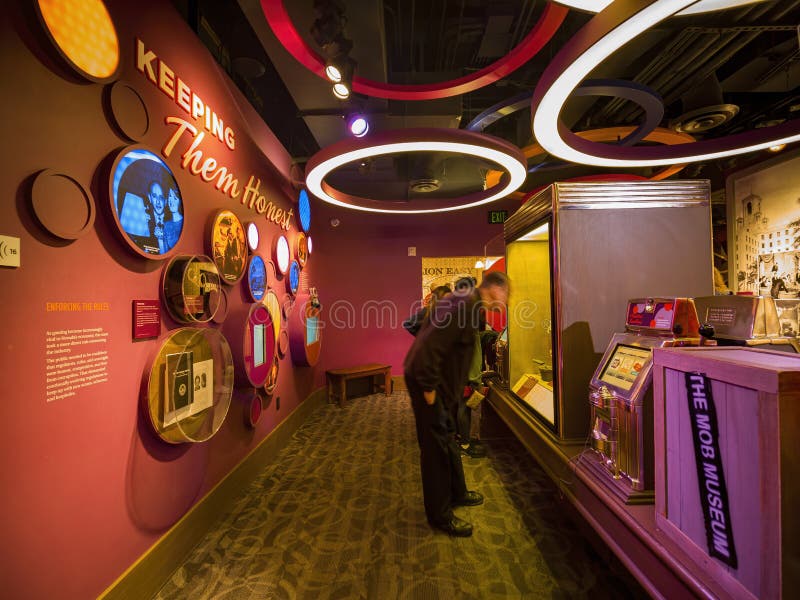 Interior View of the Mob Museum Editorial Photo - Image of exhibition ...