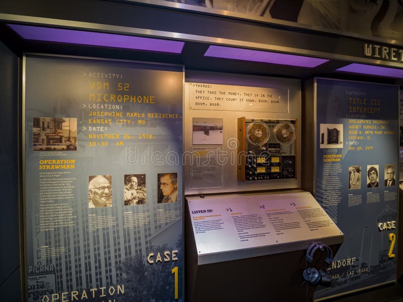 Interior View of the Mob Museum Editorial Image - Image of city, nevada ...