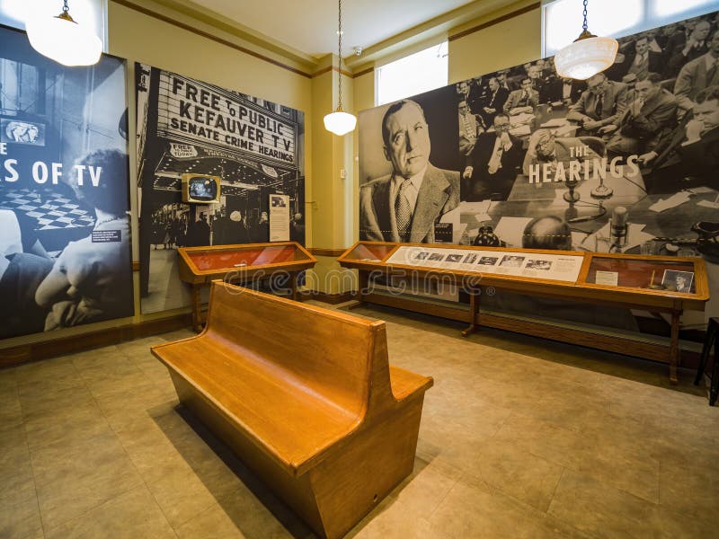 Interior View of the Mob Museum Editorial Image - Image of museum ...