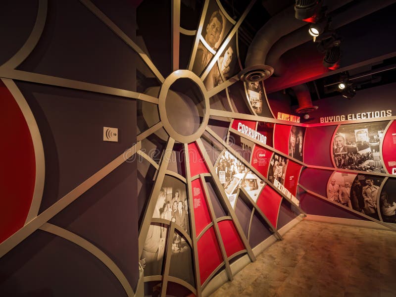 Interior View of the Mob Museum Editorial Photo - Image of downtown ...