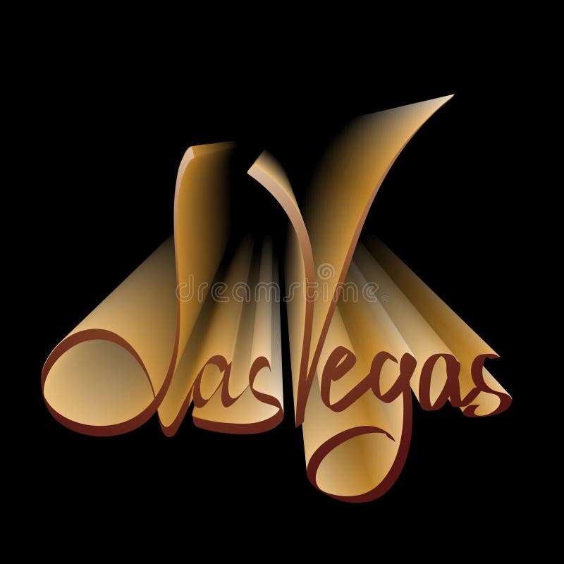Las Vegas lettering stock vector. Illustration of geography - 48497741