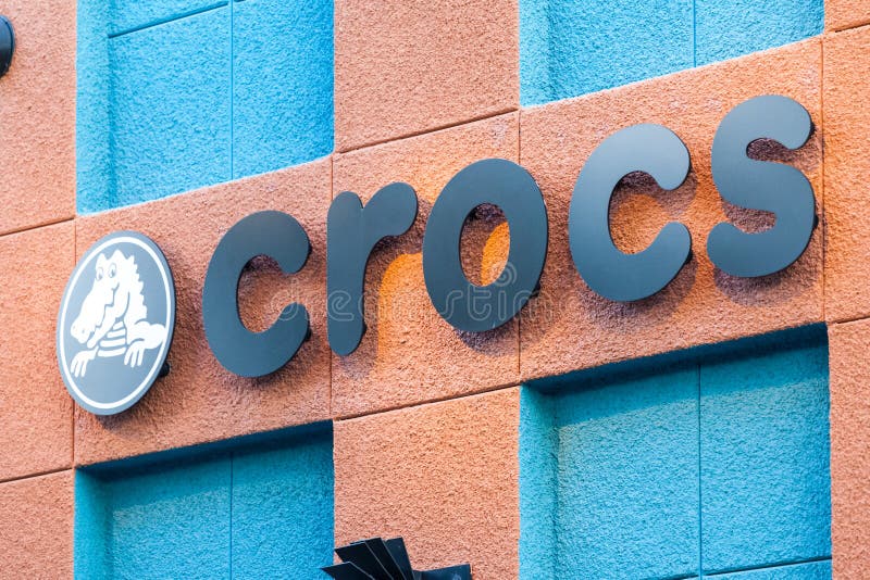 LAS VEGAS, NEVADA - August 22nd, 2016: Crocs Logo on Store Front ...
