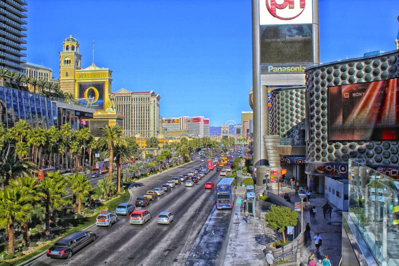 Las Vegas Nevada strip editorial stock image. Image of nevada - 144639379
