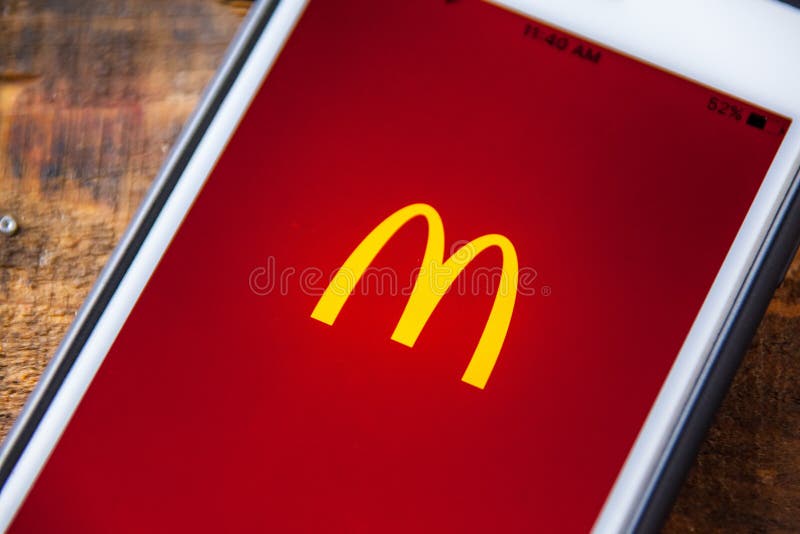 LAS VEGAS, NV - September 22. 2016 - McDonald S App on Apple IPh ...
