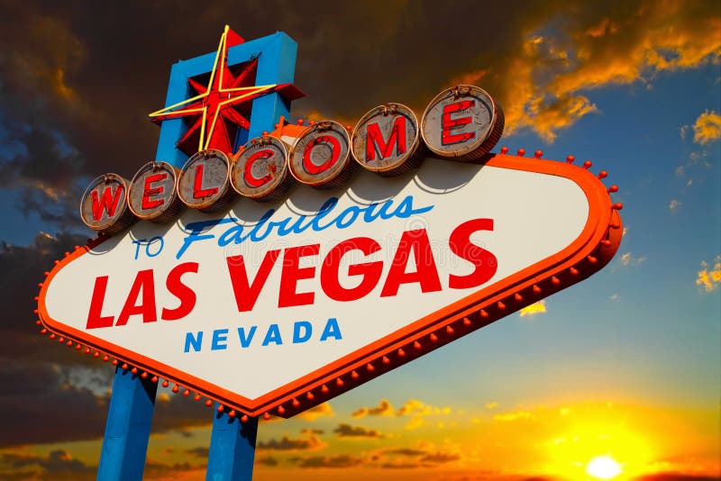 Las Vegas Sign editorial image. Image of nevada, greeting - 44627055