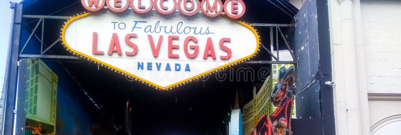 Las Vegas Sign at Museum Angkut, Malang, East Java. Editorial Stock ...