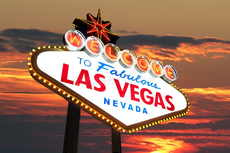 Sunset Las Vegas Welcome Sign
