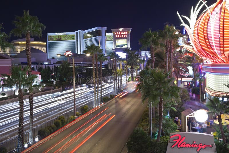 Las Vegas Strip at Flamingo Editorial Stock Image - Image of blvd ...