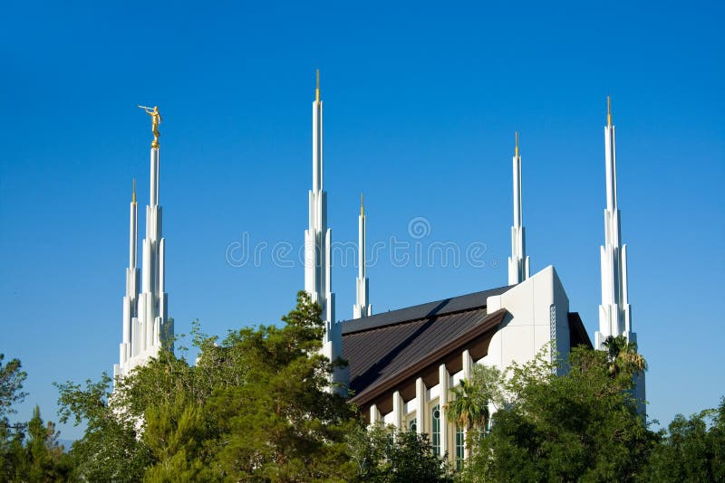 Las Vegas Temple stock photo. Image of mormon, nevada - 20130388
