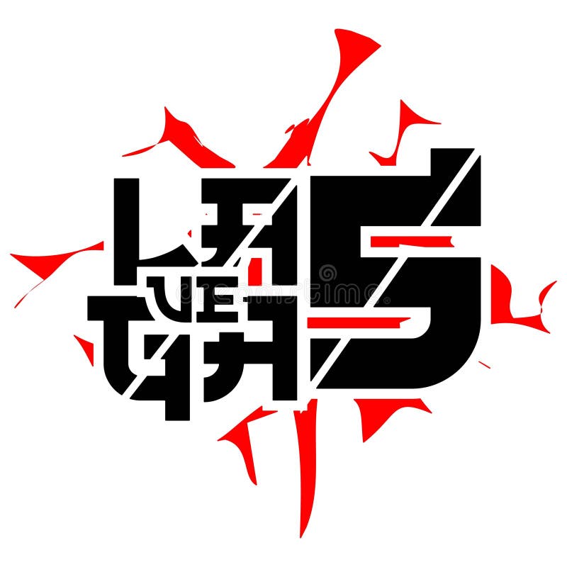 Las Vegas Dynamic Text Design with Creative Touch Stock Illustration - Illustration of logo ...