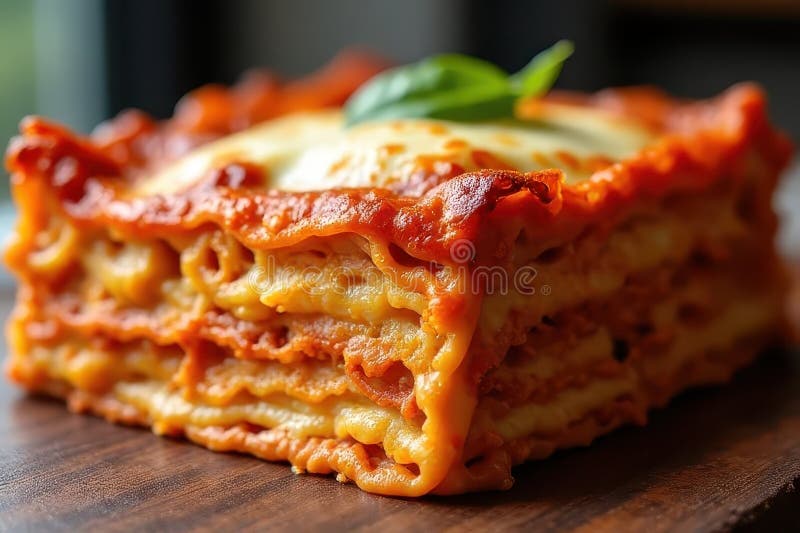 Lasagna Detailed View stock illustration. Illustration of lasagna ...