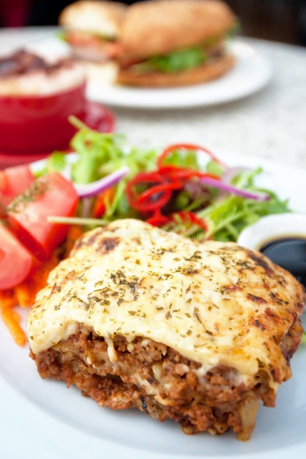 Lasagna stock image. Image of sauce, brown, dinner, food - 32856897