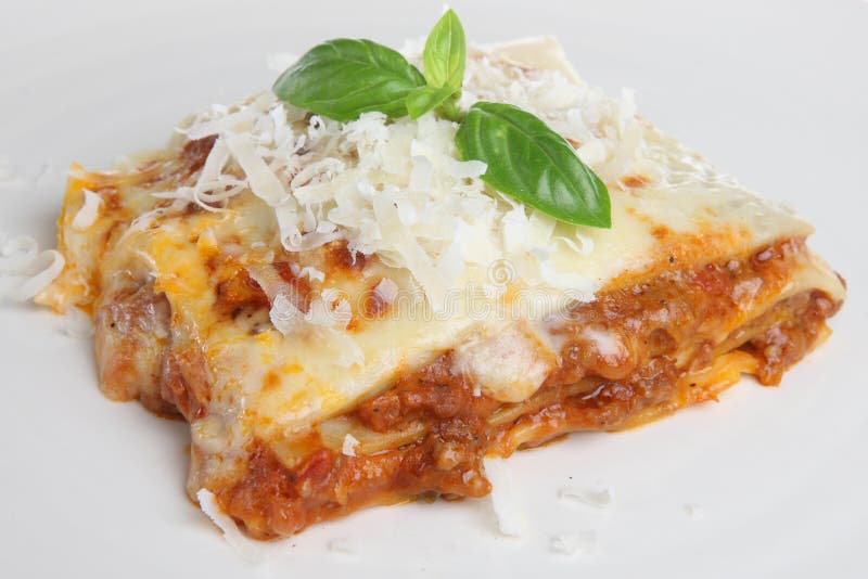 Lasagna Slice stock photo. Image of cuisine, food, cheese - 6659944
